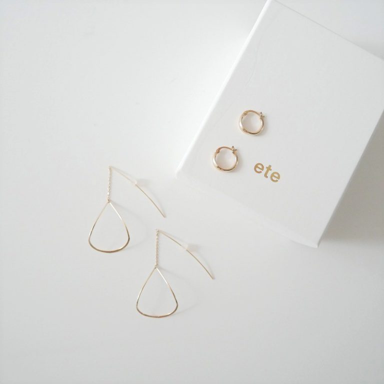 2021 ete K10YG フープ ピアス等